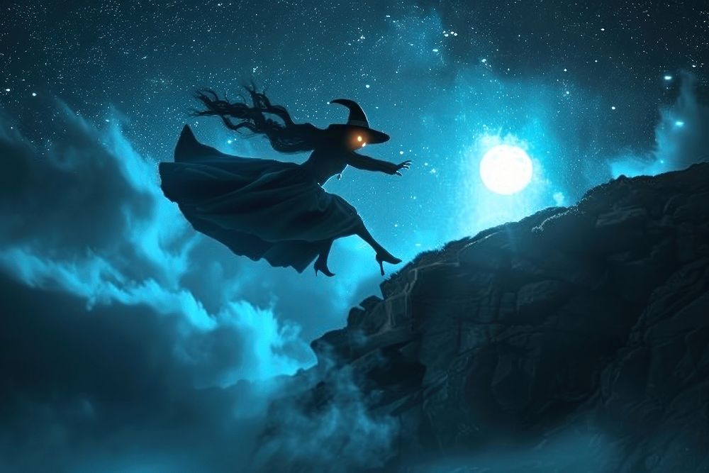 Witch moon astronomy outdoors. | Free Photo Illustration - rawpixel