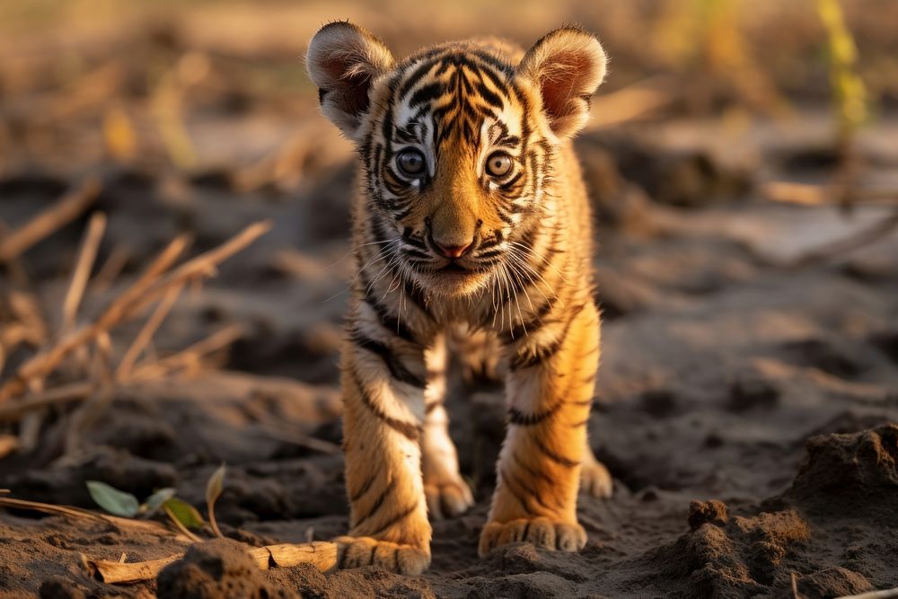 Wild Bengal tiger cub wildlife | Free Photo - rawpixel
