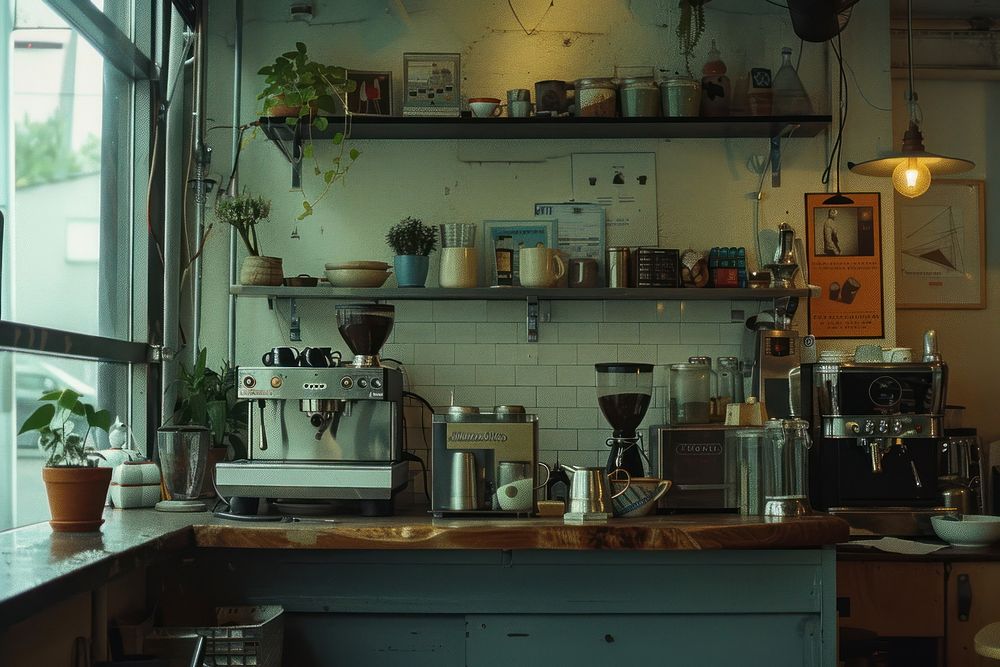 Coffee shop style scandinevian kitchen | Free Photo - rawpixel