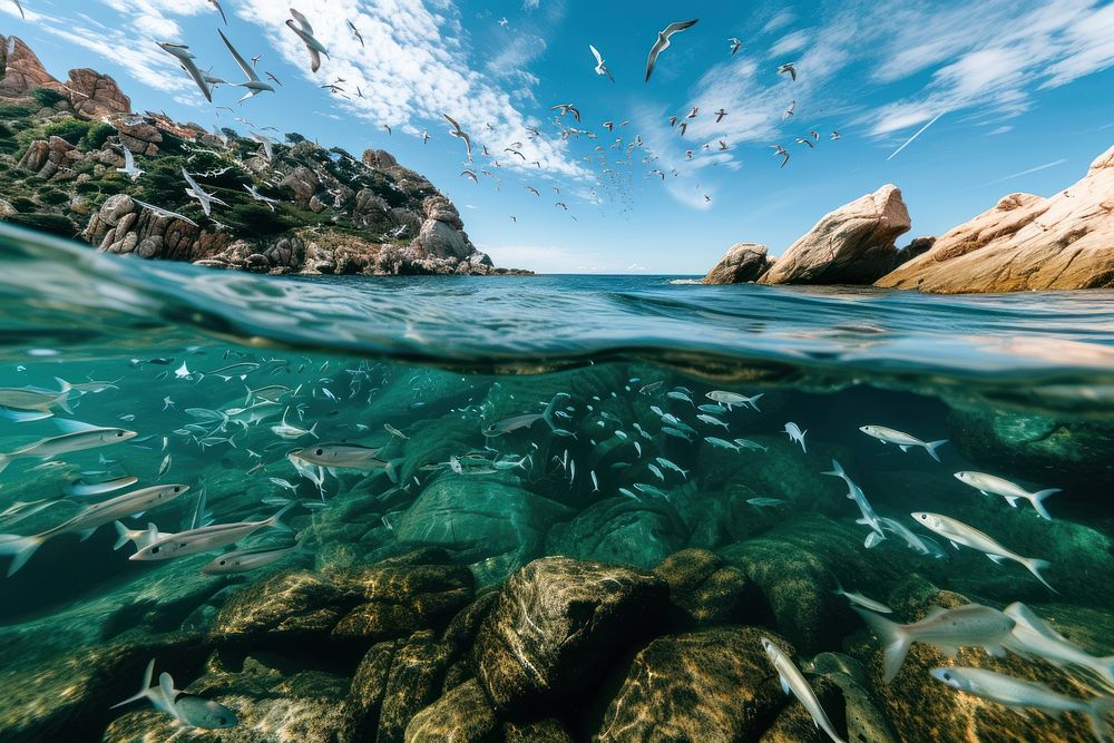 Mediterranean sea underwater rock fish. | Free Photo - rawpixel