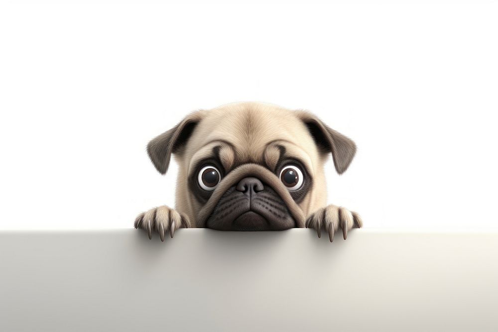 Animal pug cartoon mammal. | Free Photo Illustration - rawpixel