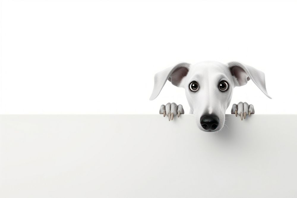 Hound greyhound peeking cartoon. | Free Photo Illustration - rawpixel