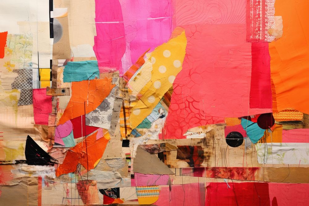 Collage painting art vibrant color. | Free Photo Illustration - rawpixel