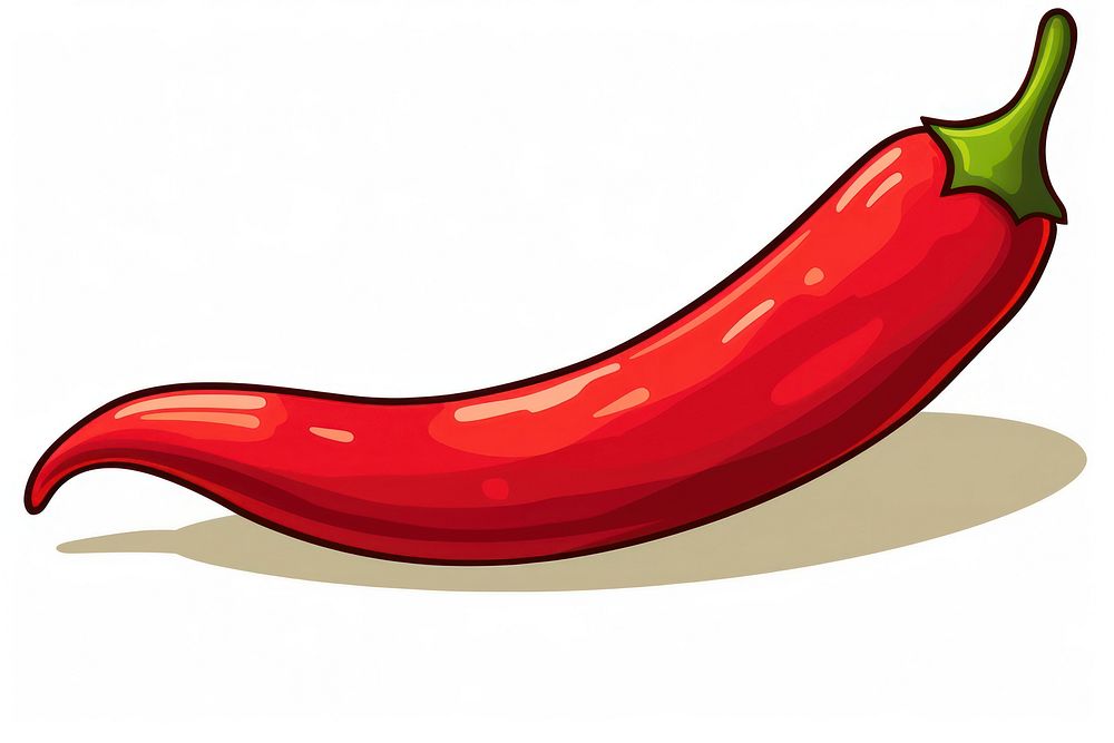 Chilli vegetable cartoon food. | Free Photo Illustration - rawpixel