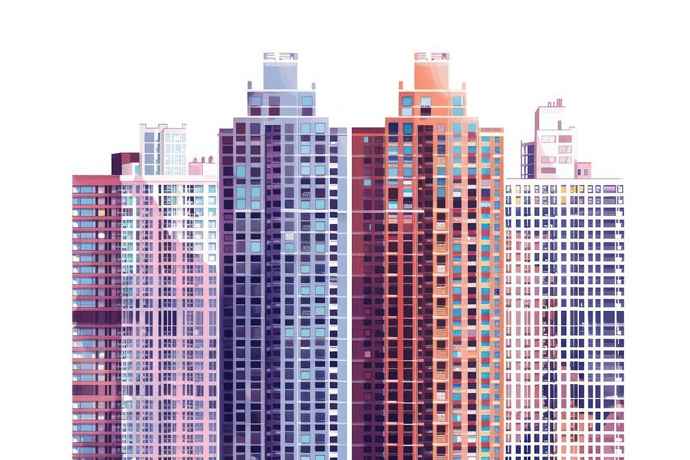 Architecture skyscraper apartment building. | Premium Photo ...