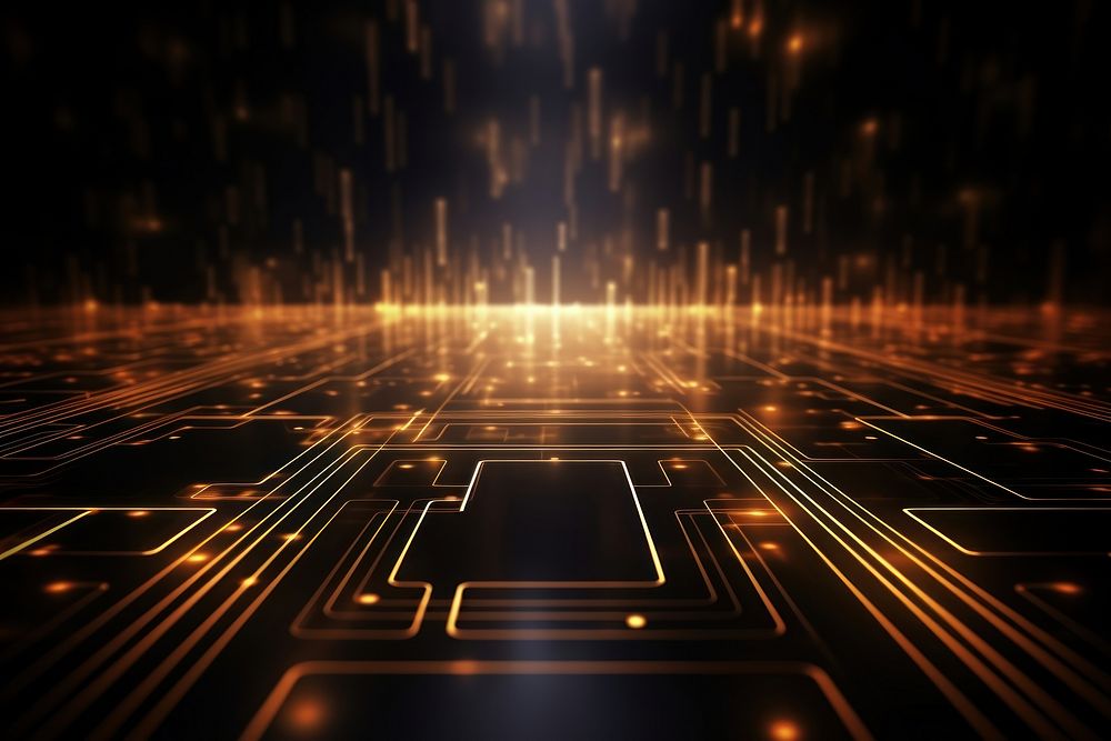 Technology gold dark background backgrounds | Free Photo Illustration ...