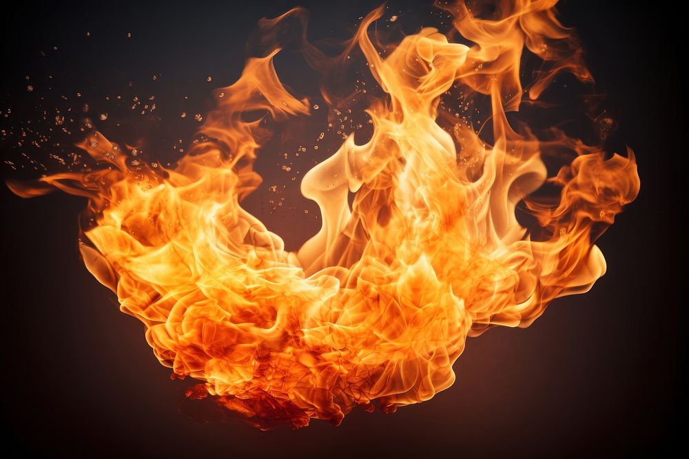 Fireball realistic burning flames bonfire | Premium Photo - rawpixel