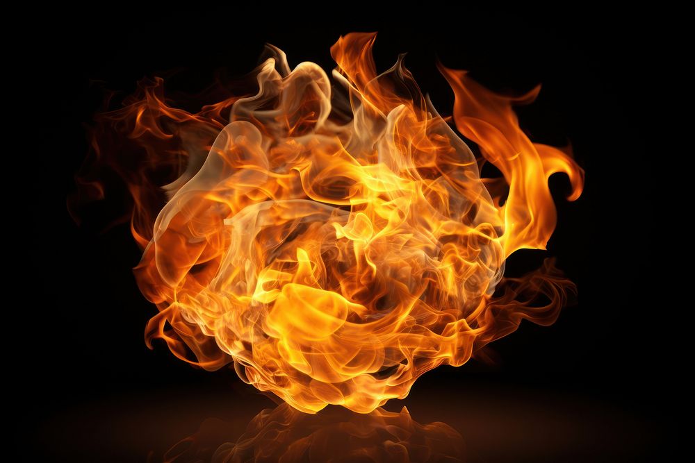 Fireball realistic burning flames bonfire | Premium Photo - rawpixel