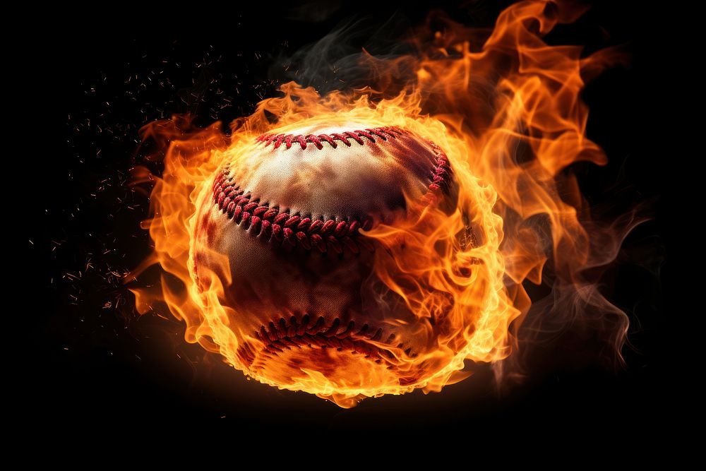 Baseball fire softball sports. | Premium Photo - rawpixel