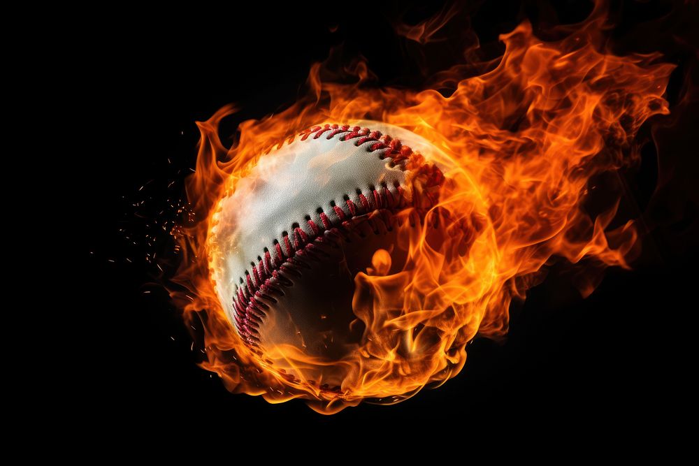 Baseball fire sports flame. | Free Photo - rawpixel