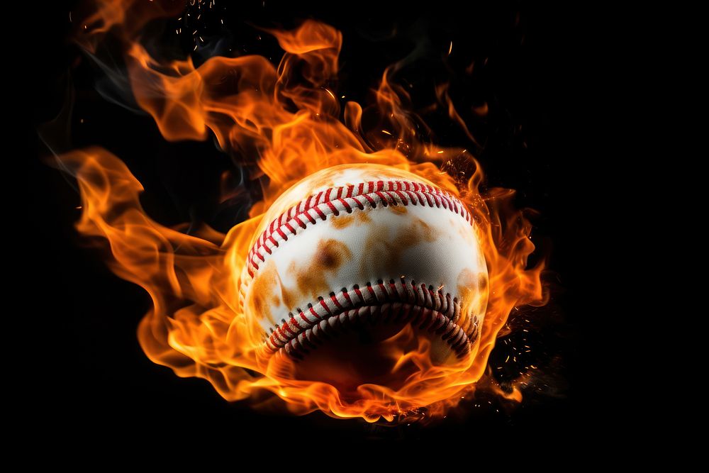 Baseball fire sports flame. | Free Photo - rawpixel