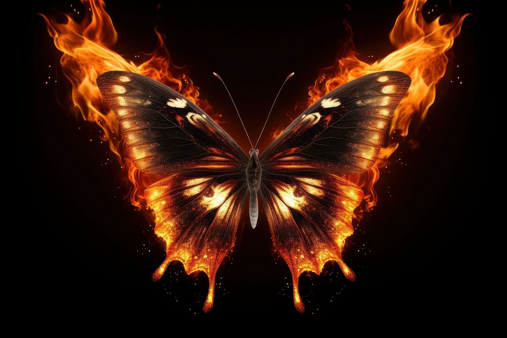 Butterfly fire insect flame. | Premium Photo - rawpixel