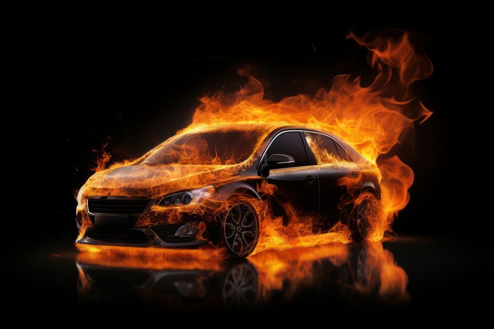 Car fire vehicle bonfire. | Free Photo Illustration - rawpixel