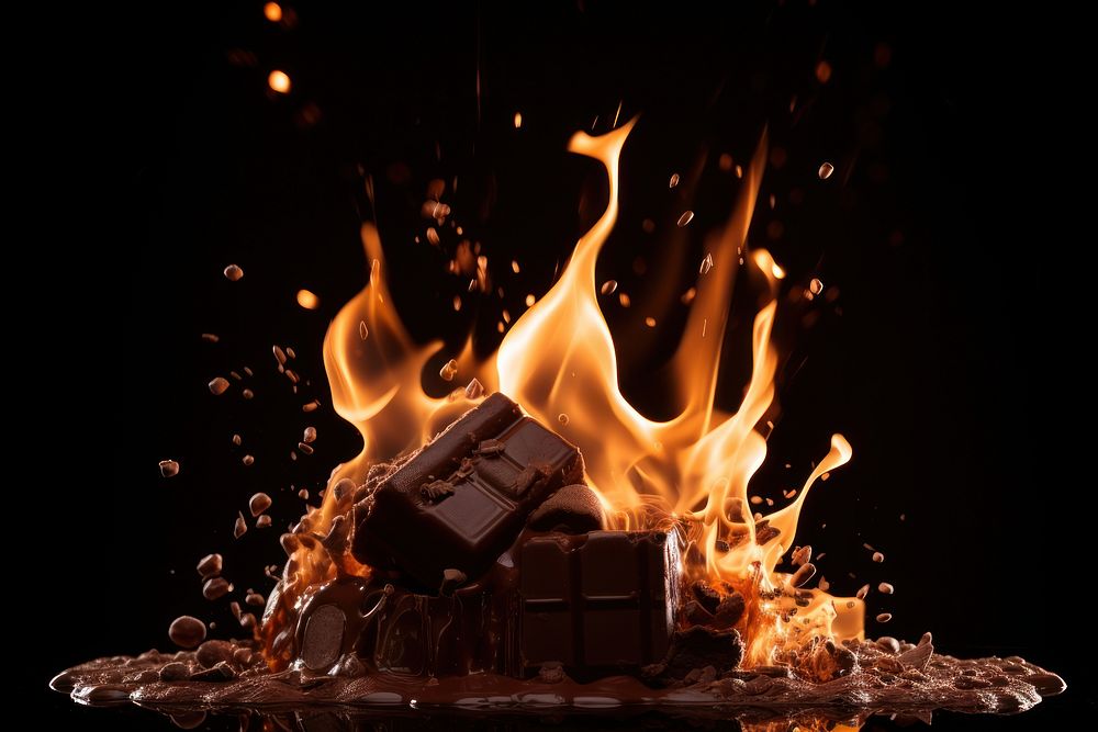Chocolate fire bonfire flame. | Free Photo - rawpixel