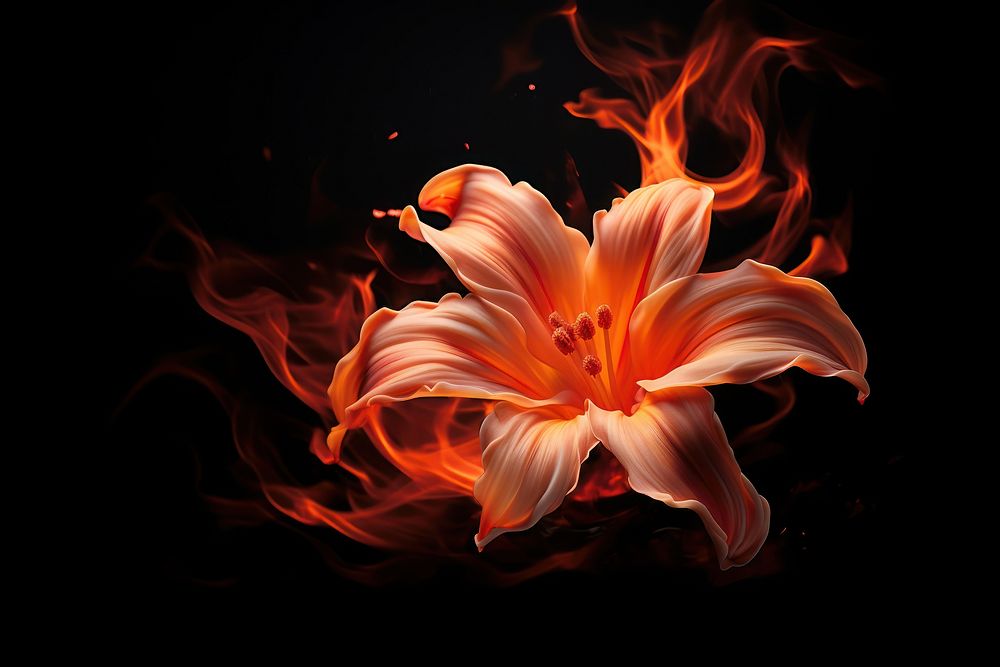 Flower fire petal flame. | Premium Photo - rawpixel