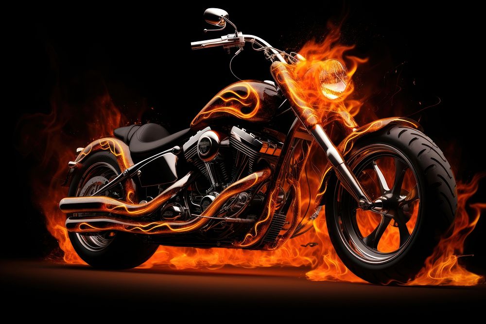 Motorcycle vehicle wheel fire. | Premium Photo - rawpixel