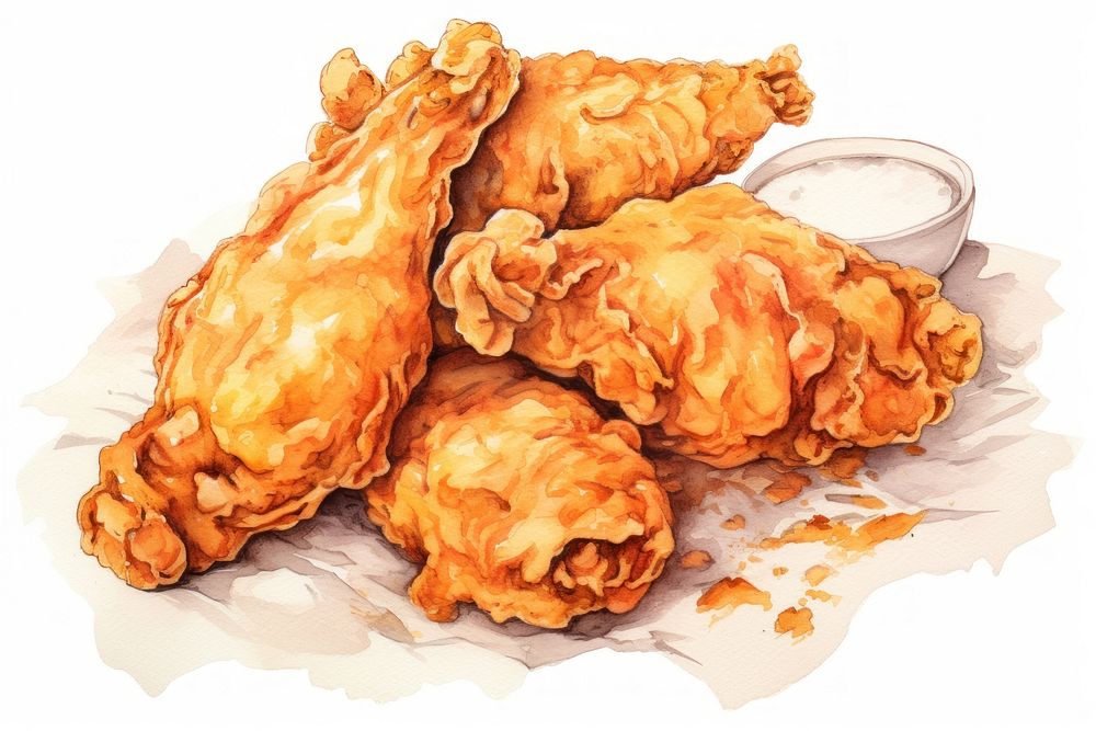 Fried Chicken Paper Food Freshness Premium Photo Illustration Rawpixel