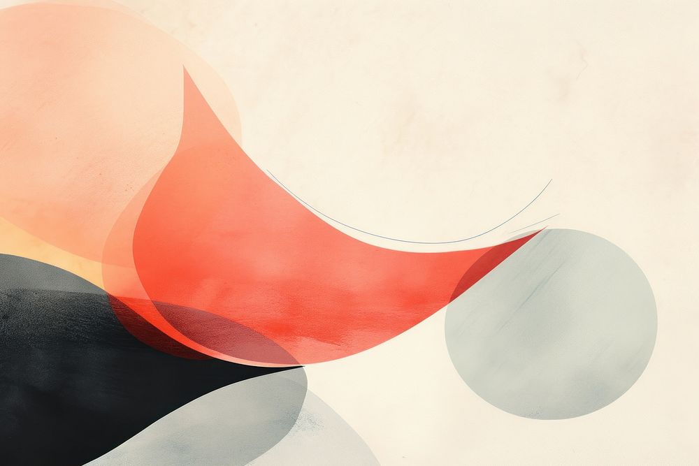 Minimal shape backgrounds abstract painting. | Premium Photo ...