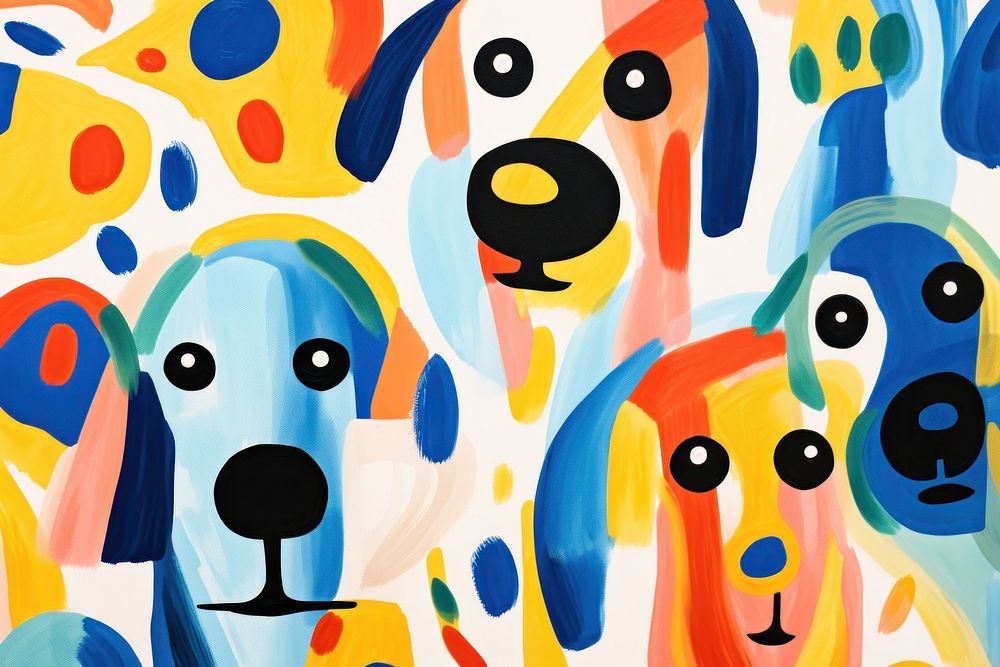 Dogs backgrounds abstract pattern. | Premium Photo Illustration - rawpixel