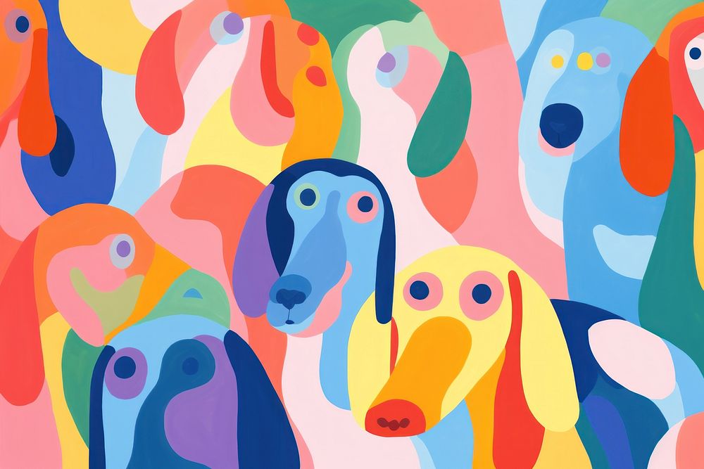 Dogs backgrounds abstract painting. | Premium Photo Illustration - rawpixel