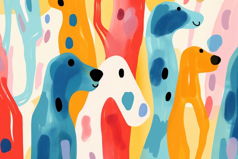 Dogs backgrounds abstract painting. | Premium Photo Illustration - rawpixel