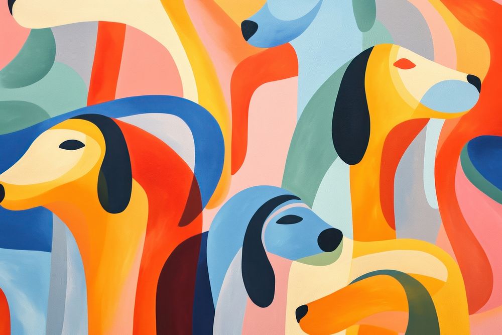 Dogs backgrounds abstract painting. | Premium Photo Illustration - rawpixel