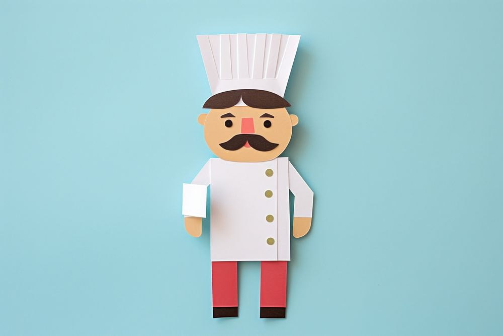 Chef paper anthropomorphic representation. | Premium Photo Illustration ...
