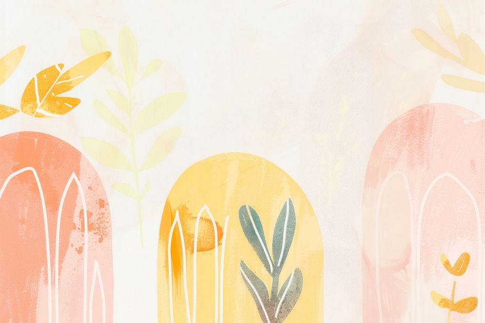 Cute Arch illustration backgrounds painting | Free Photo Illustration ...