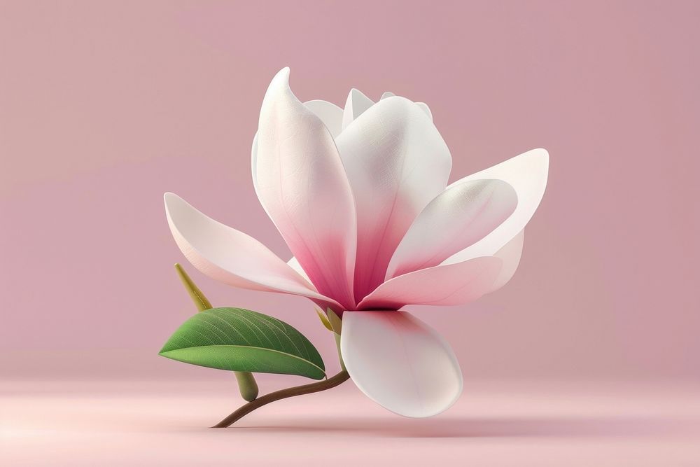 3d Magnolia magnolia blossom flower. | Premium Photo Illustration ...