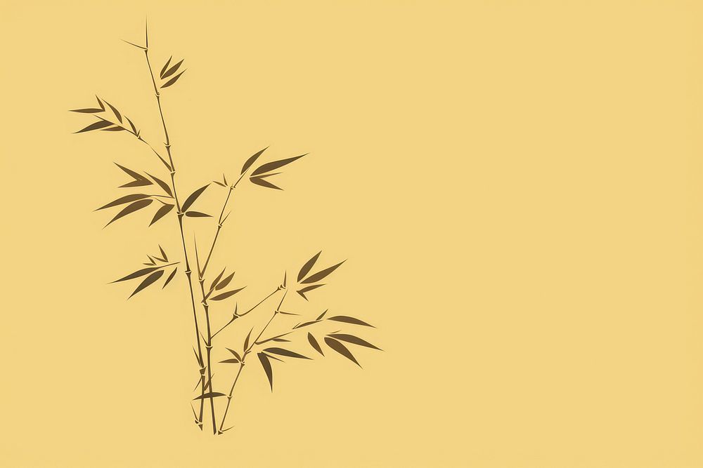Bamboo plant calligraphy pattern. | Free Photo Illustration - rawpixel