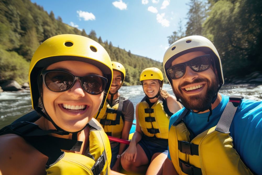 River Rafting recreation sunglasses lifejacket. | Free Photo - rawpixel