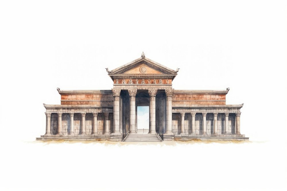 Ancient architecture building temple column. | Premium Photo ...