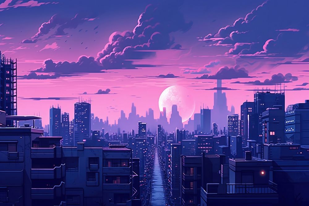 Cityscape architecture metropolis landscape. | Free Photo Illustration ...