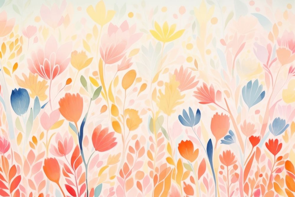 Flower field backgrounds abstract painting. | Premium Photo ...