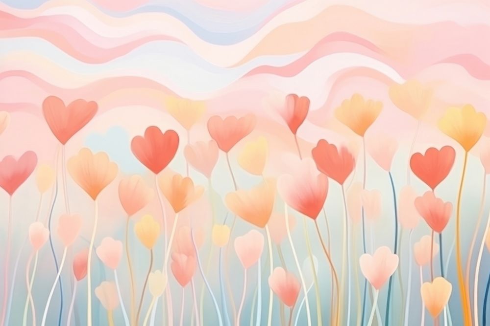 Flower field backgrounds abstract painting. | Premium Photo ...