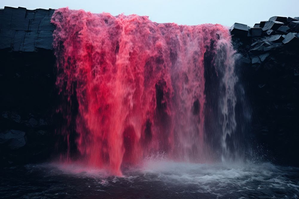 Waterfall splash outdoors nature land. | Premium Photo - rawpixel