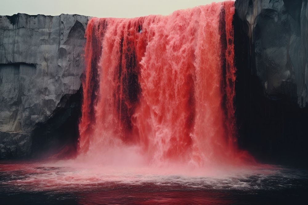 Waterfall splash landscape outdoors nature. | Free Photo - rawpixel