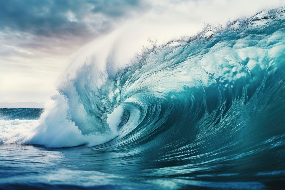 Oceanscape intense wave outdoors nature | Premium Photo - rawpixel
