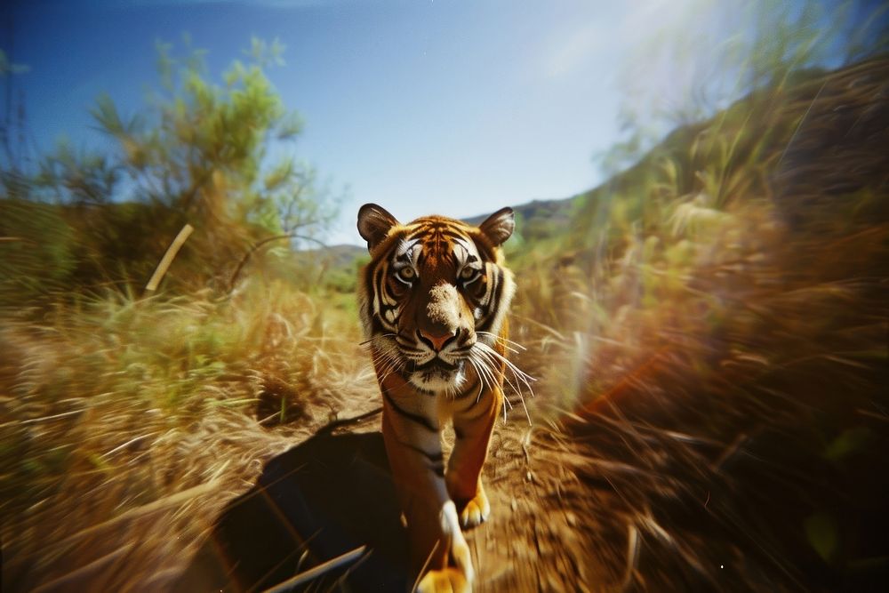 A tiger landscape wildlife outdoors. | Premium Photo - rawpixel