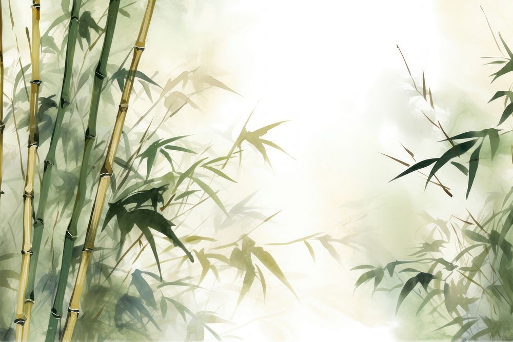 Bamboo backgrounds plant green. | Premium Photo Illustration - rawpixel