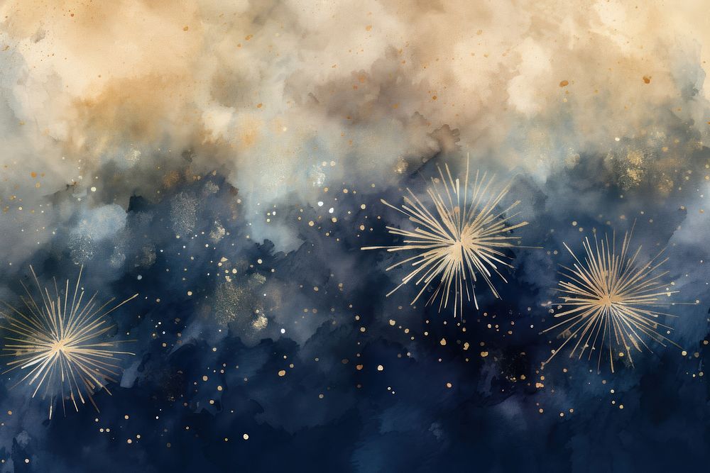 Fireworks watercolor background backgrounds celebration | Premium Photo ...