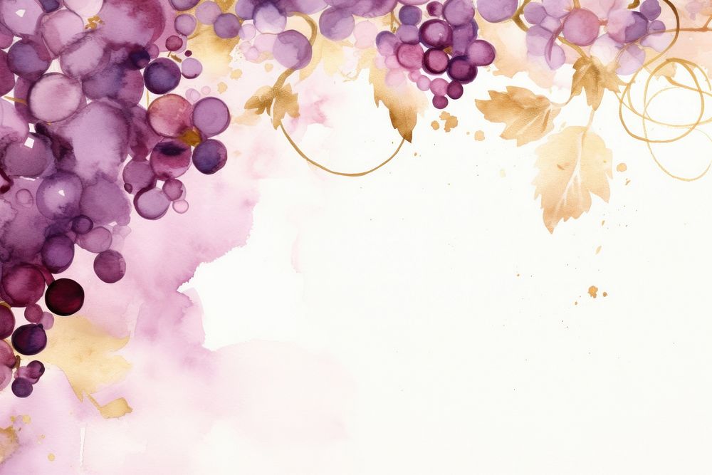 Grape watercolor background grapes backgrounds | Free Photo Illustration - rawpixel