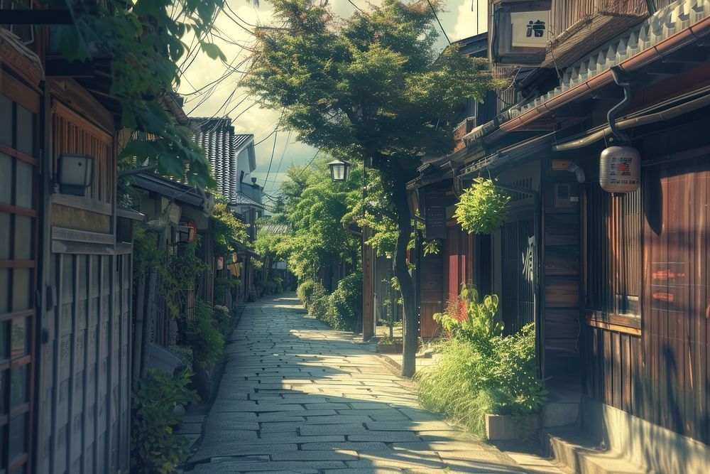 Street city Japan architecture outdoors | Premium Photo - rawpixel
