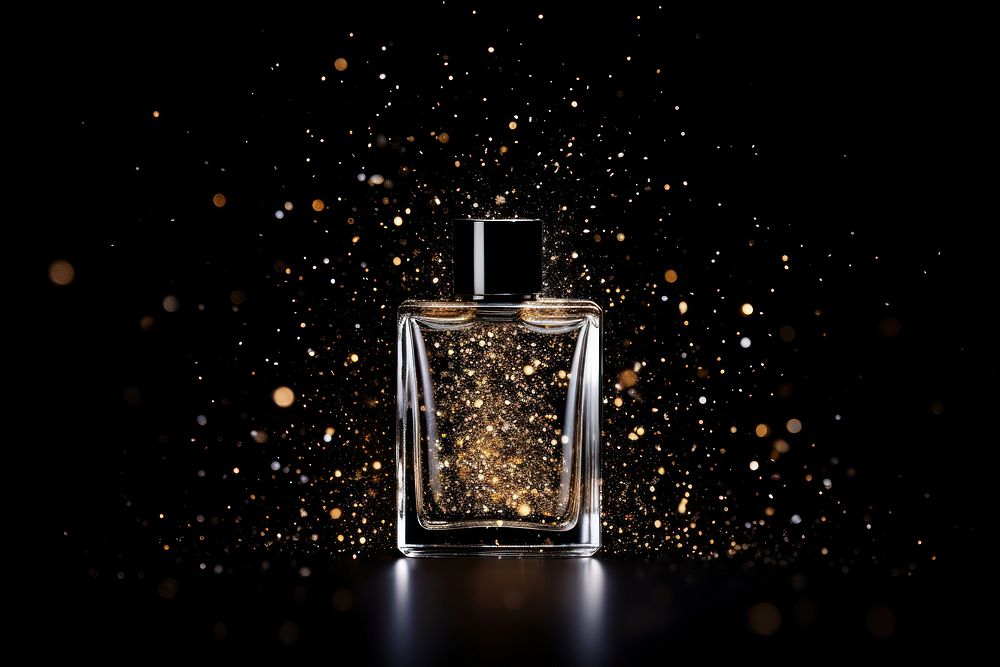 Perfume cosmetics glitter bottle. | Premium Photo Illustration - rawpixel