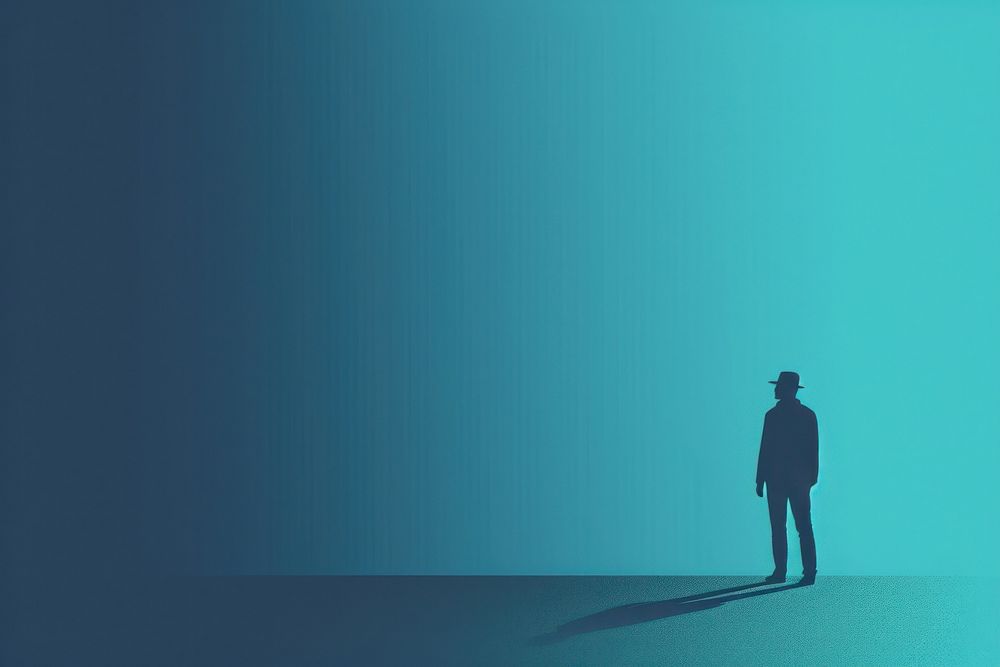 Man shadow gradient background silhouette | Free Photo Illustration ...
