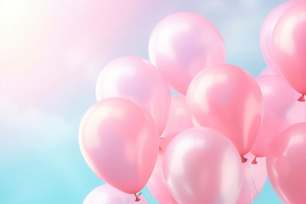 Pink balloons gradient background backgrounds | Premium Photo ...