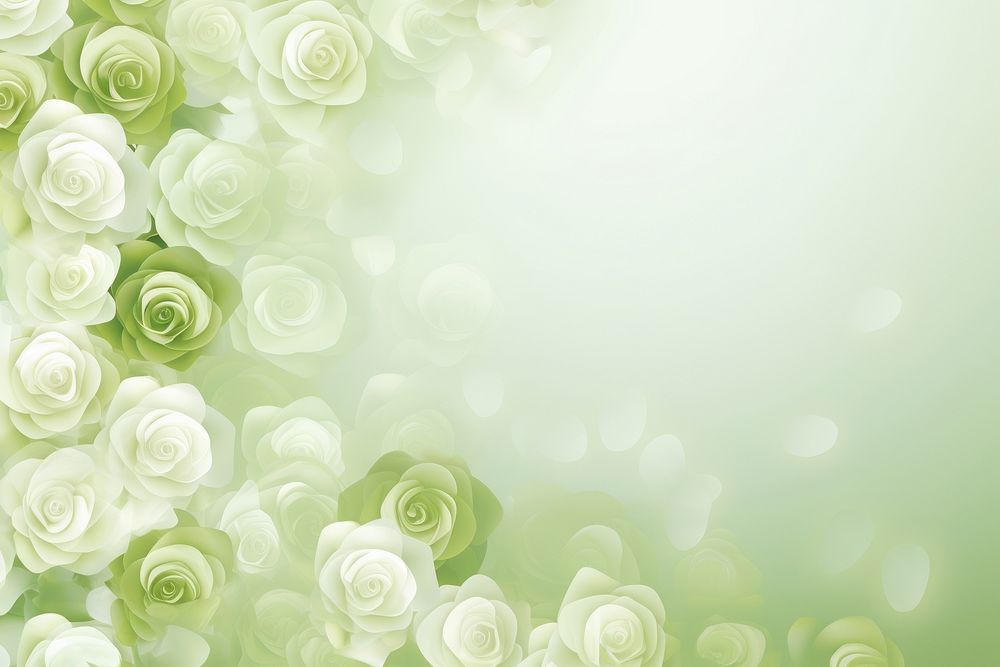 White roses wedding gradient background | Free Photo Illustration ...