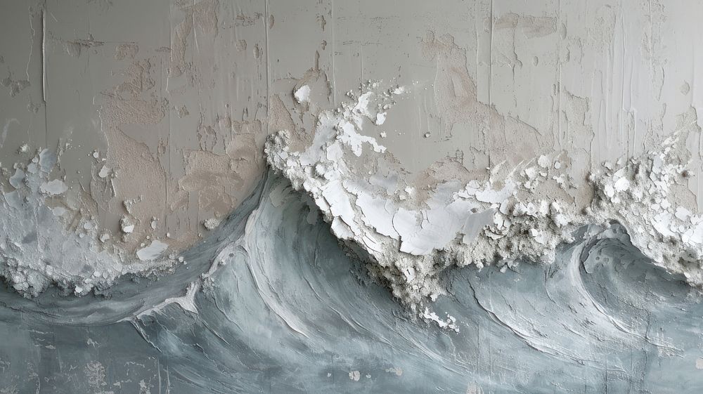 Wave plaster rough wall. | Free Photo Illustration - rawpixel