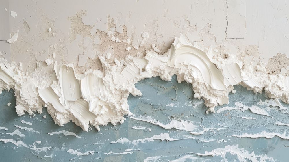 Wave plaster rough wall. | Free Photo Illustration - rawpixel
