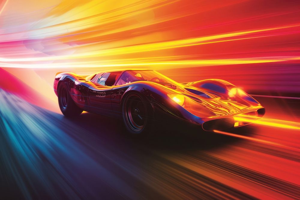 Race car light vehicle art. | Free Photo Illustration - rawpixel